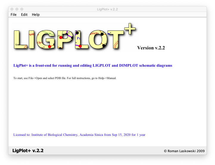 Run LigPlot+ on a mac – KPWu's group research site